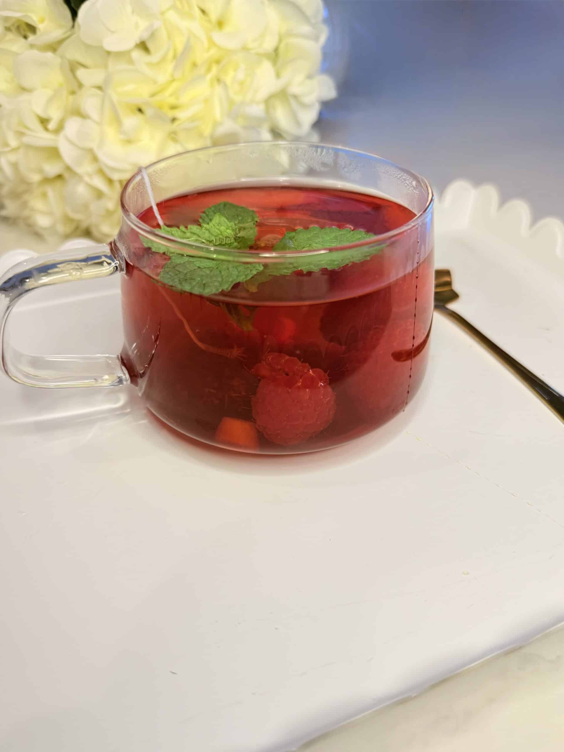Raspberry Ginger Tea - Simply Made Dish