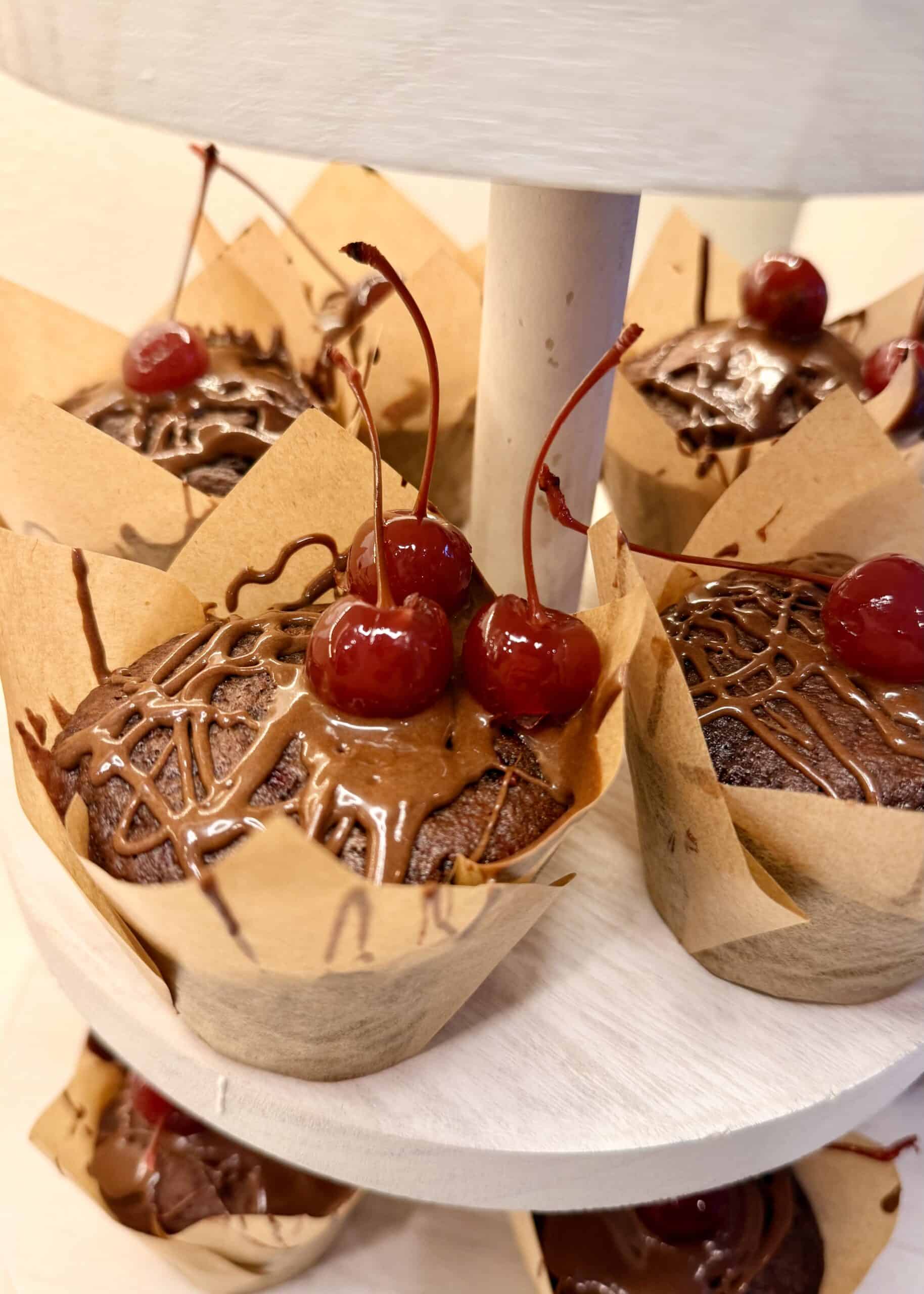 Chocolate Cherry Muffins - Simply Made Dish