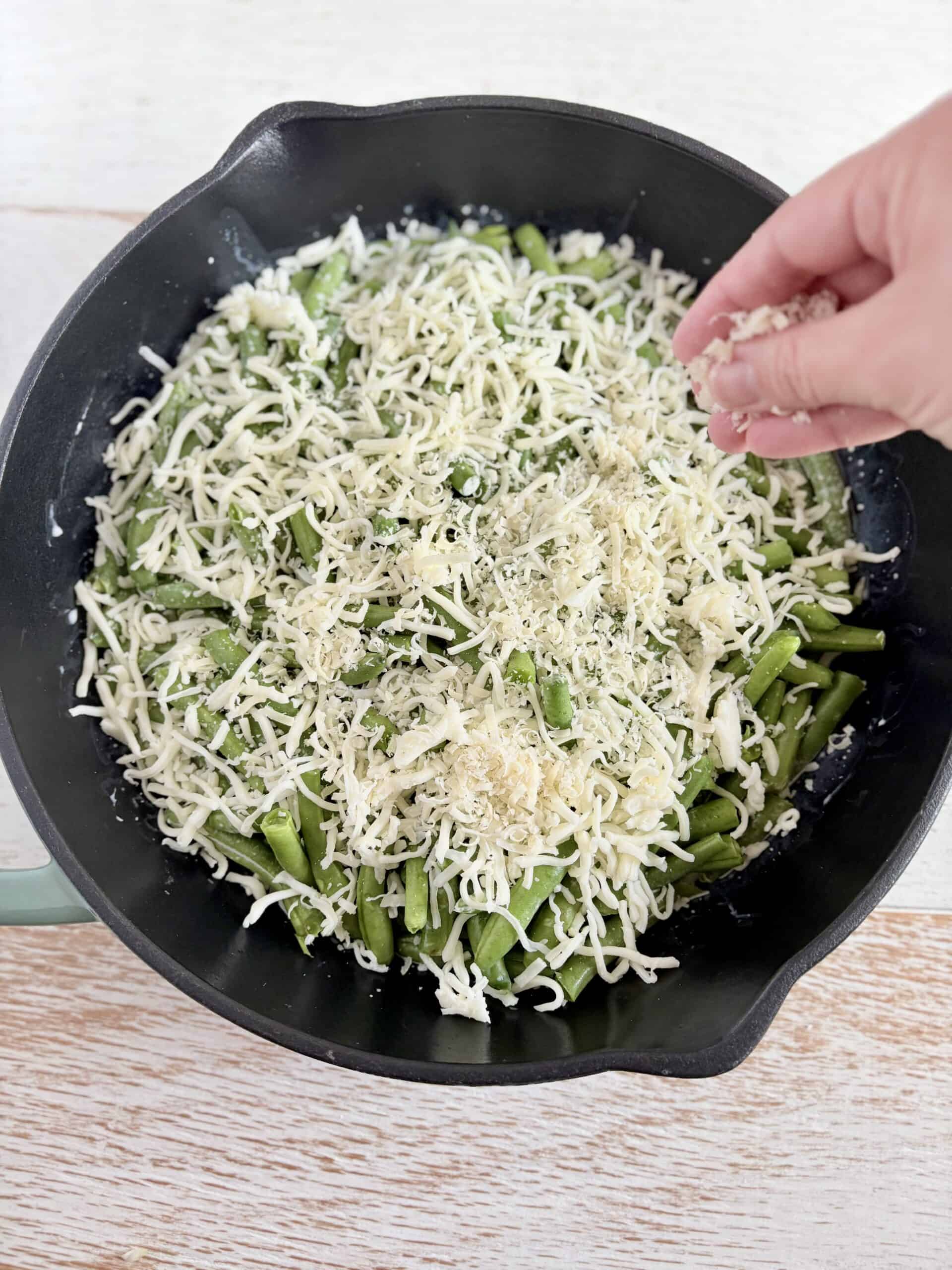 Cheesy Green Beans - Simply Made Dish